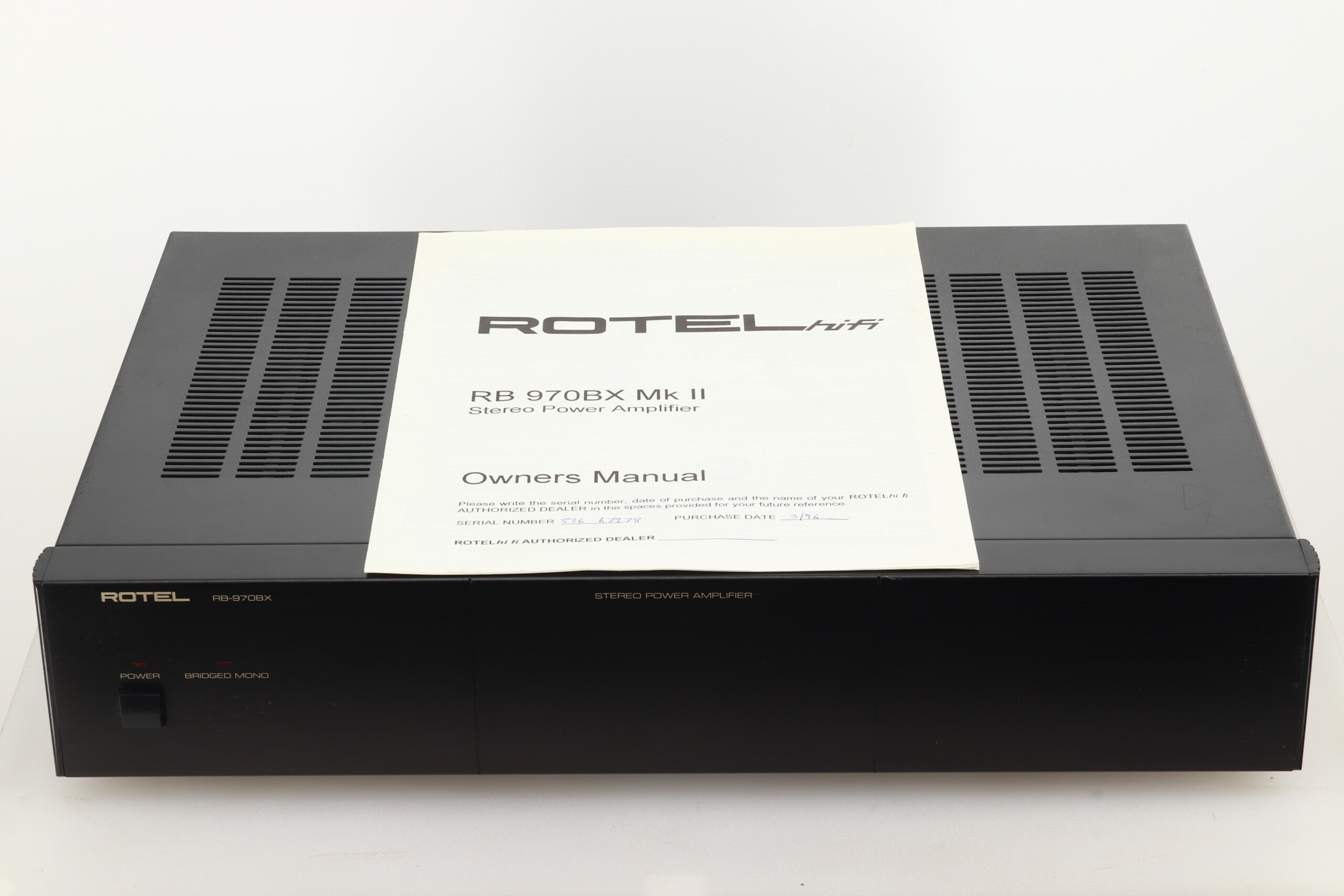 Rotel RB 970BX MkII Power Amplifier - 2ndhandhifi | Used Hifi